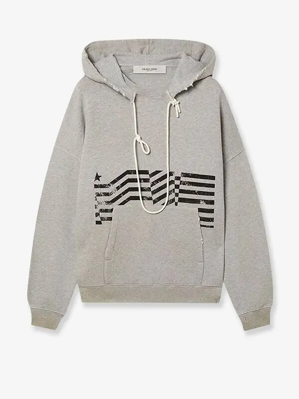 GOLDEN GOOSE Grey Cotton Sweatshirt - Multicolor