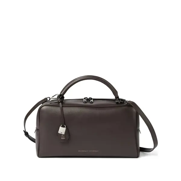 Brunello Cucinelli Leather Tote Bag - Brown
