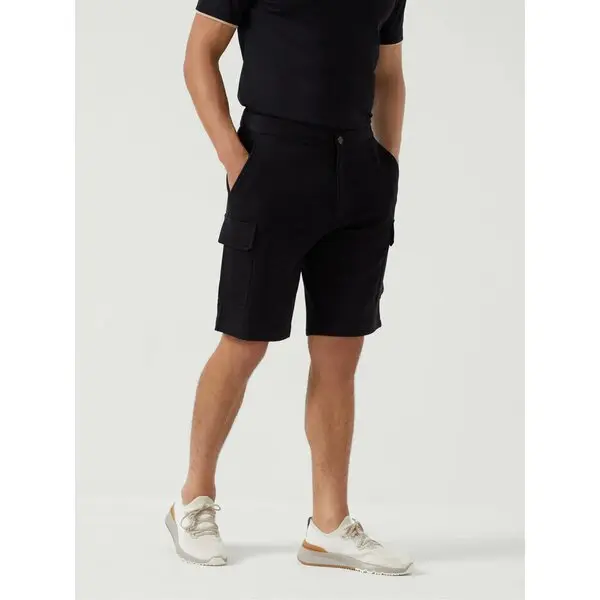 Brunello Cucinelli Cotton Blend Cargo Shorts - Black