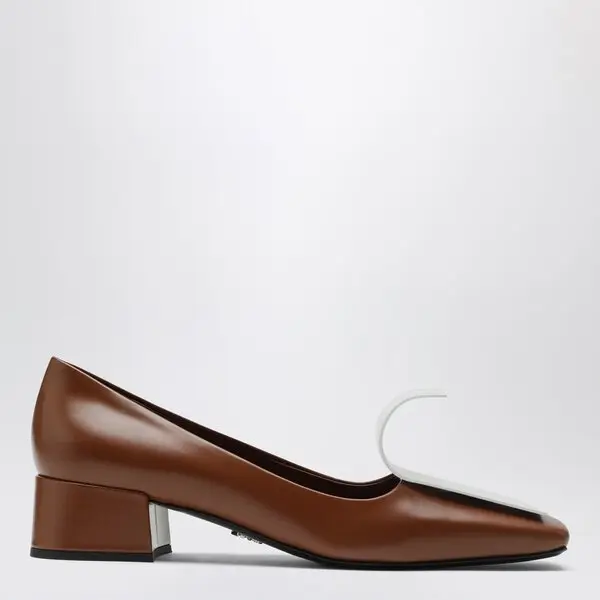 Prada Leather Decollete Shoes - Brown