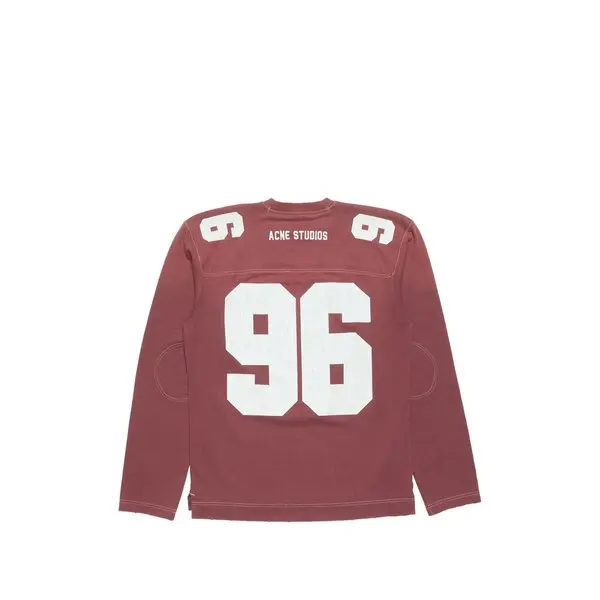 Acne Studios Faded Cotton Number Print Sweatshirt