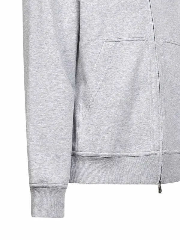 Brunello Cucinelli Double Fleece Zip-up Hoodie - Multicolor