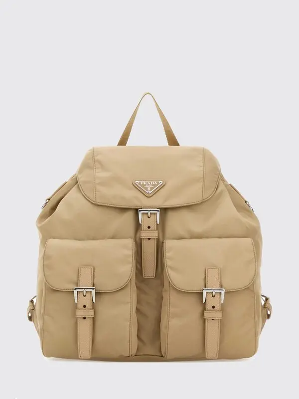 Prada Nylon Backpack - Brown
