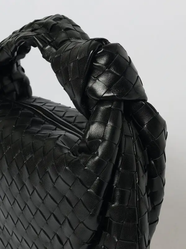 Bottega Veneta Woven Leather Handbag - Black