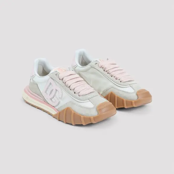 Dolce & Gabbana Low-top Sneakers With Dg Detail - Multicolor