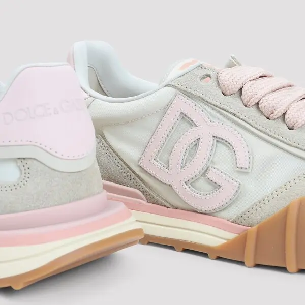 Dolce & Gabbana Low-top Sneakers With Dg Detail - Multicolor