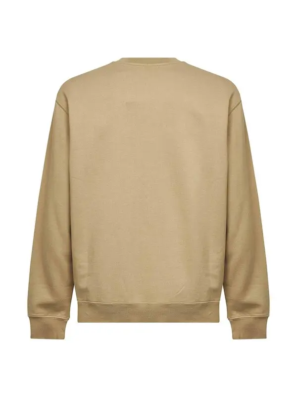 Jacquemus The Gros Grain Sweatshirt In Dark Beige Organic Cotton - Multicolor