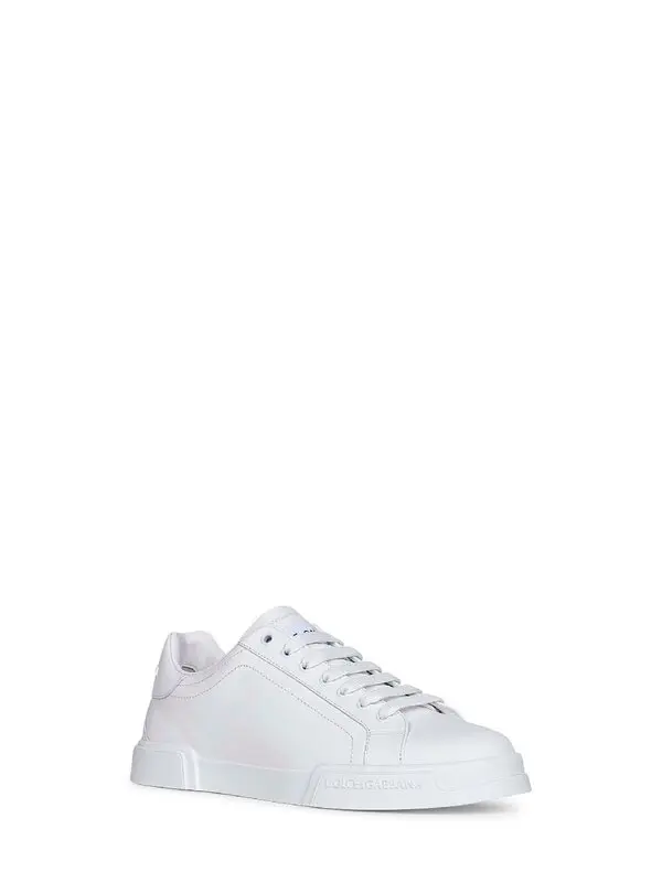 Dolce & Gabbana Calf Leather Portofino Sneakers - Multicolor