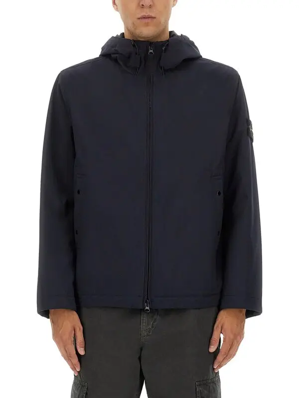 Stone Island Hooded Zip-up Jacket