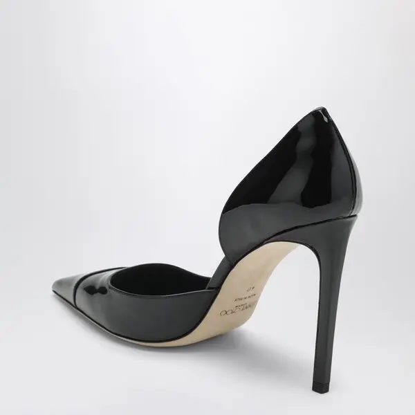 JIMMY CHOO Brigitte 100 Patent Leather Pumps - Black