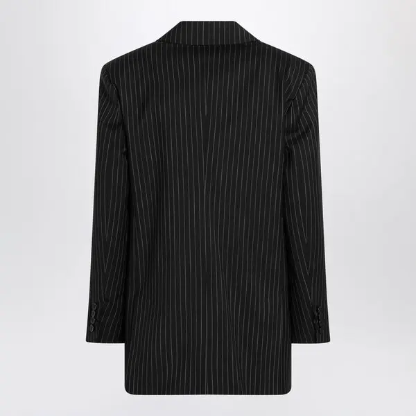 Max Mara Pinstriped Double-breasted Wool Jacket