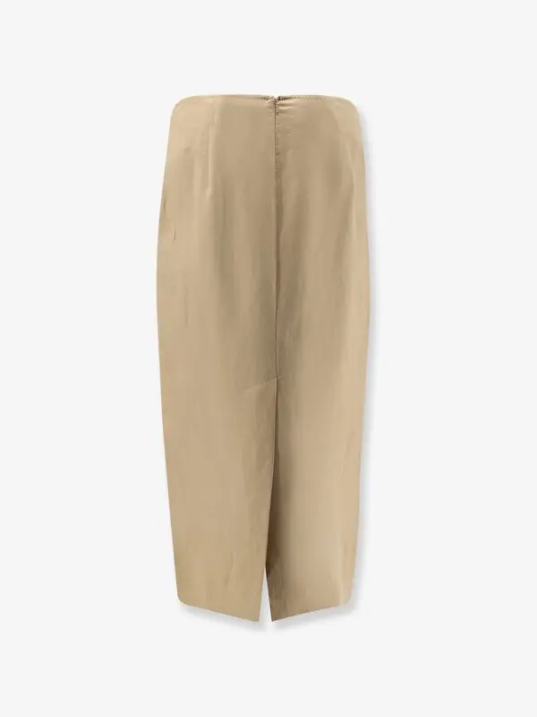 Max Mara Linen Midi Skirt - Multicolor