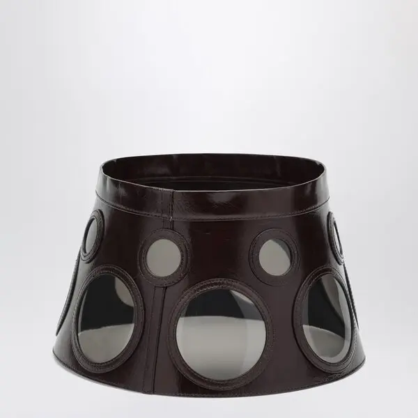 Prada Leather And Plexiglass Visor
