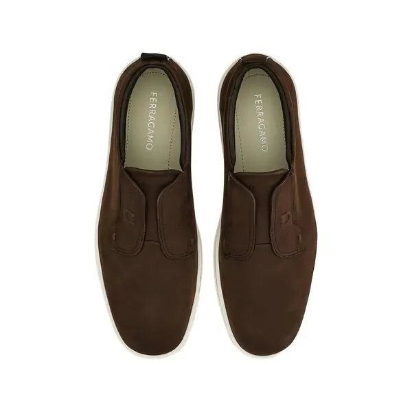FERRAGAMO Gancini Detail Slip-on Trainers