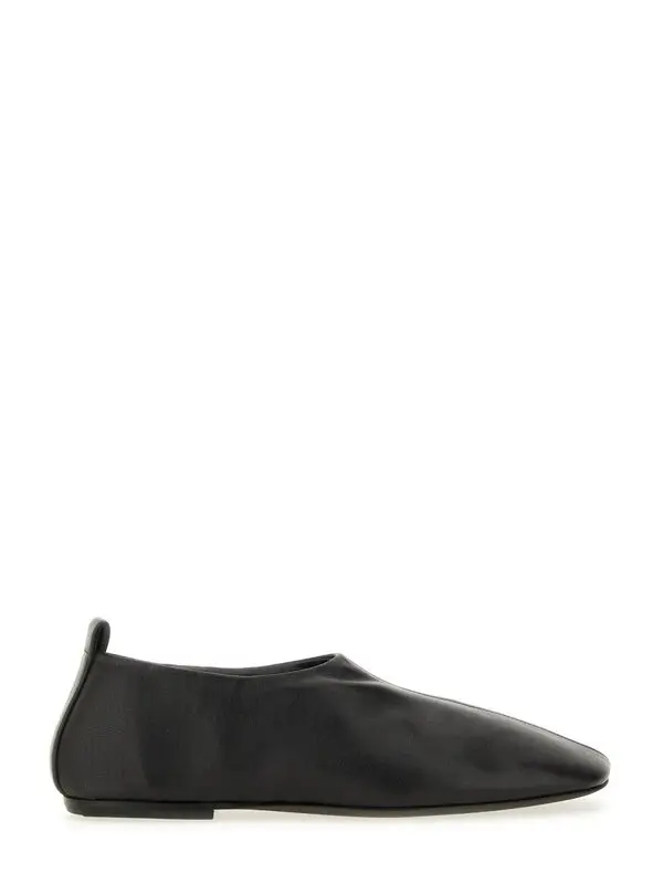 Dries Van Noten Leather Ballerina Flats - Black