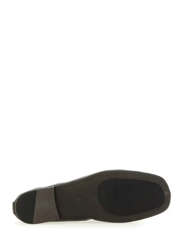 Dries Van Noten Leather Ballerina Flats - Black