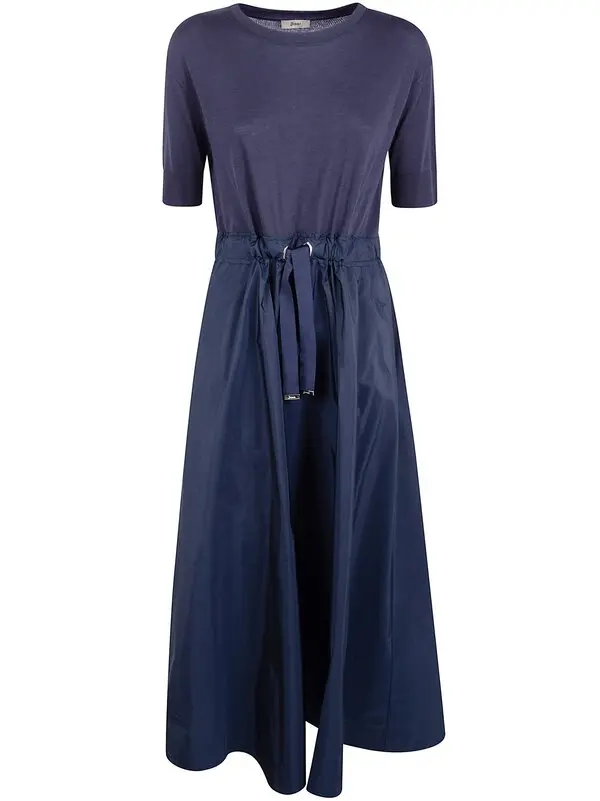 Herno Midi Dress With Drawstring Detail