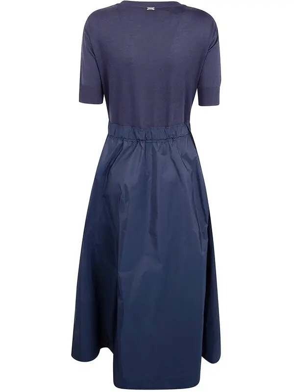 Herno Midi Dress With Drawstring Detail