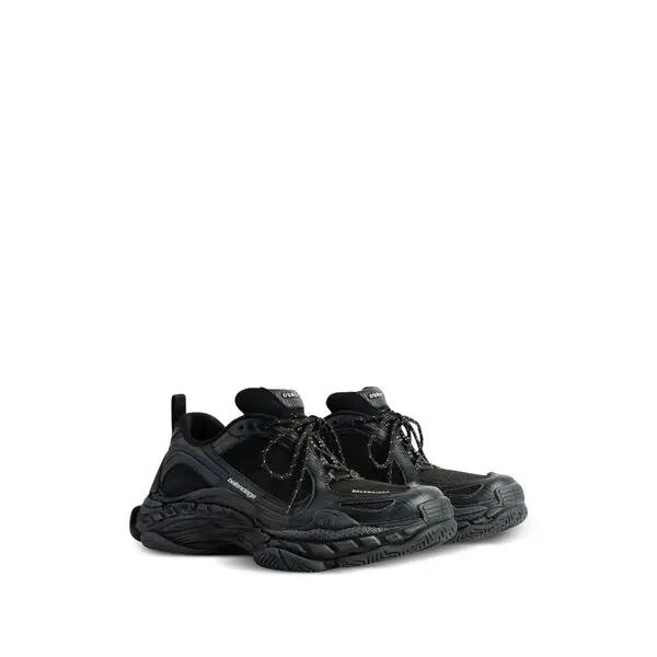 Balenciaga Low-top Trainers With Logo Detail And Pull-tab - Black