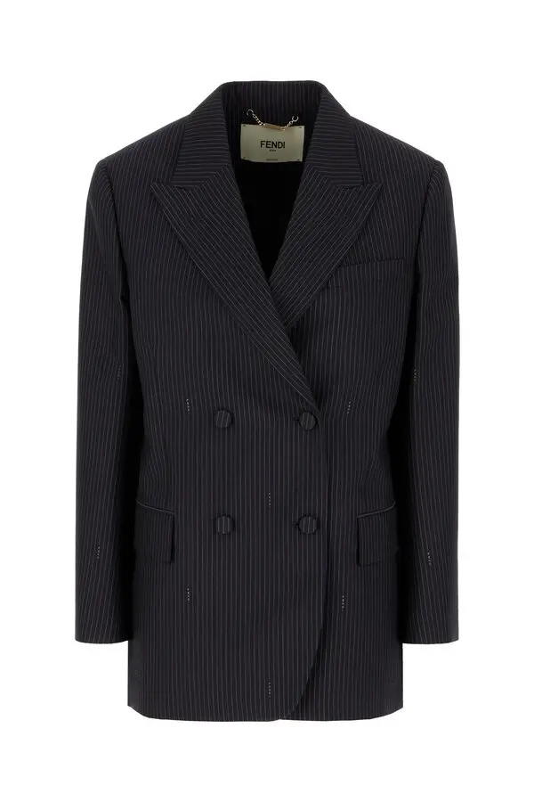 Fendi Striped Double-breasted Blazer - Multicolor