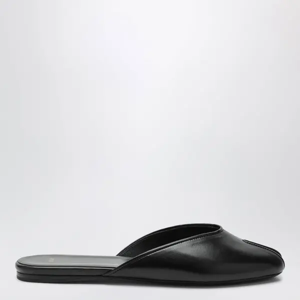 JUDE Low Sabot In Leather - Black