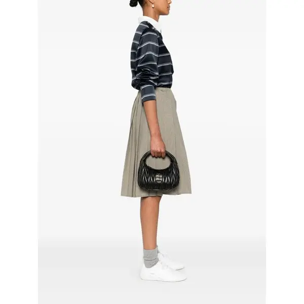 Miu Miu Calf Leather Shoulder Bag - Black