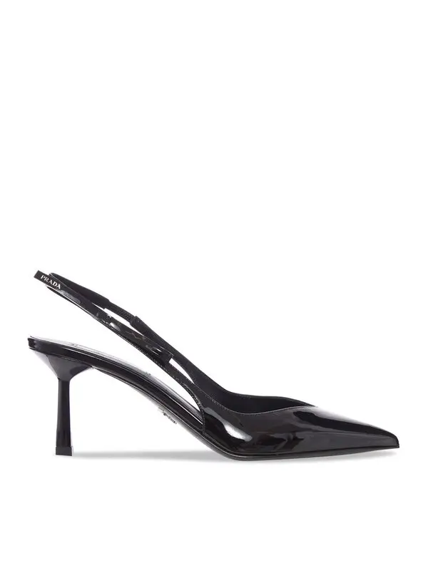 Prada Patent Leather Slingback Pumps