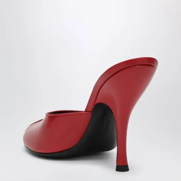 JUDE Leather Date Mule - Red