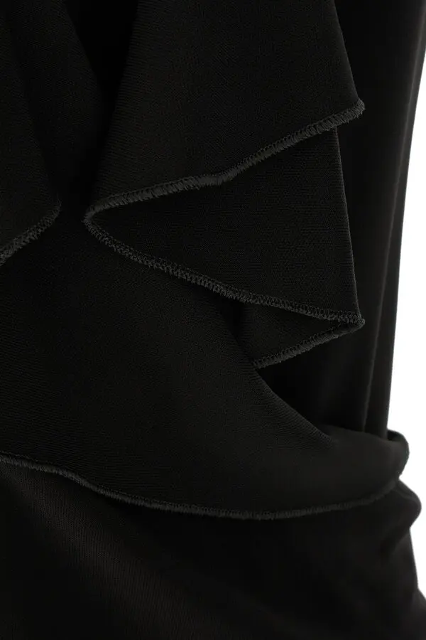 Givenchy Halter Neck Ruffled Dress With Chain Detail - Multicolor