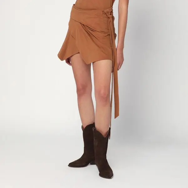 Isabel Marant Étoile Cotton Wrap Skirt - Brown