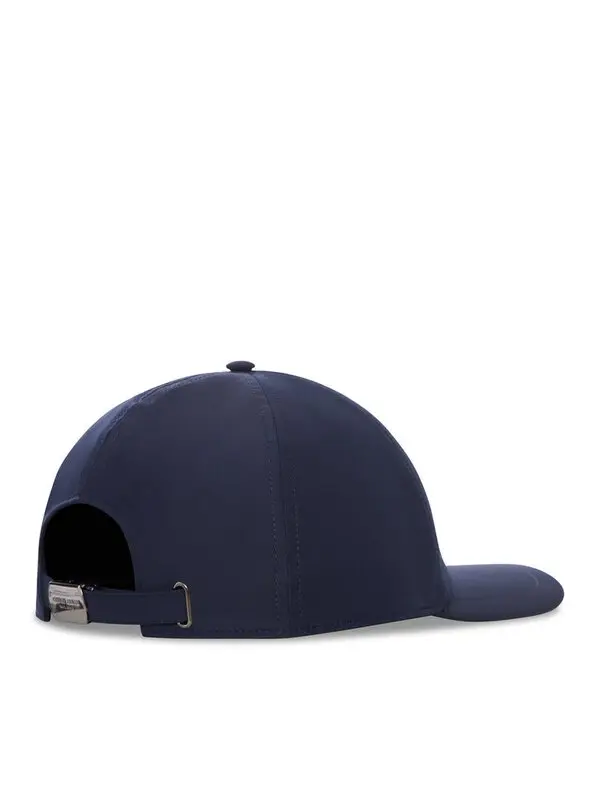 Giorgio Armani Baseball Cap With Embroidered Logo - Blue