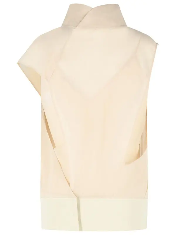 Sportmax Grado Cotton Voile Blouse - Cream