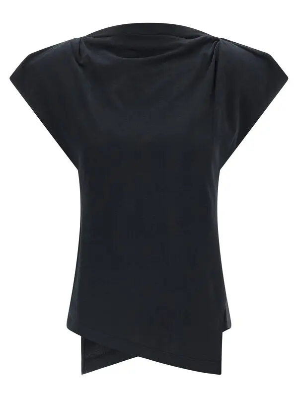 Isabel Marant Étoile Sebani Asymmetrical T-shirt - Black