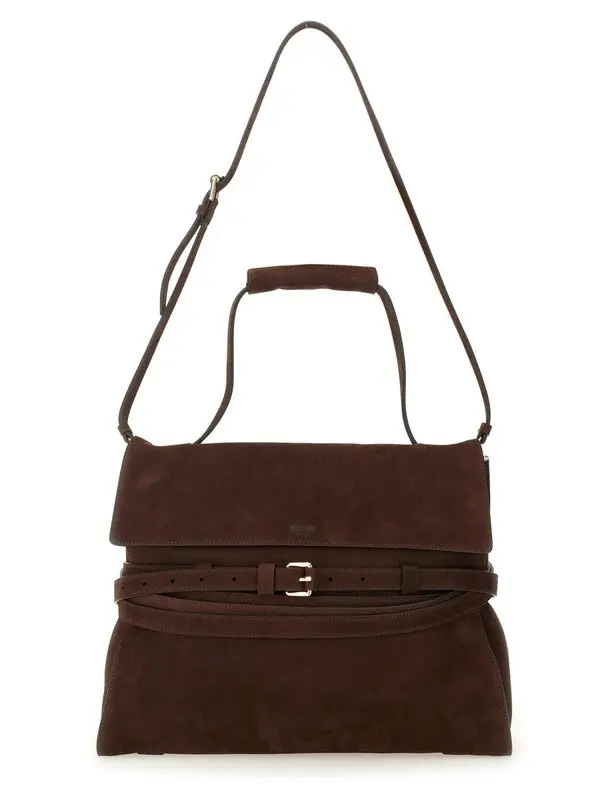 Moschino Tie Me Medium Bag - Brown