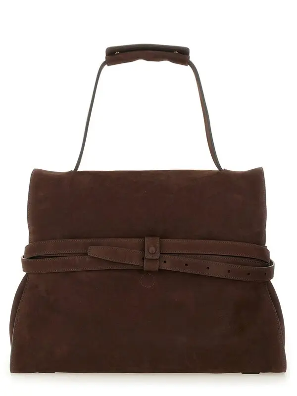 Moschino Tie Me Medium Bag - Brown