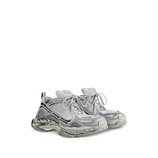 Balenciaga Grey Lace-up Low-top Trainers - Gray