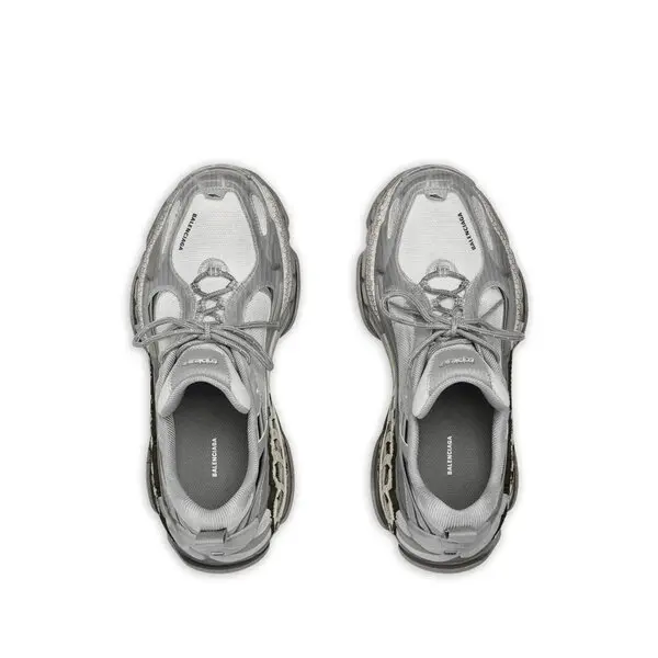 Balenciaga Grey Lace-up Low-top Trainers - Gray