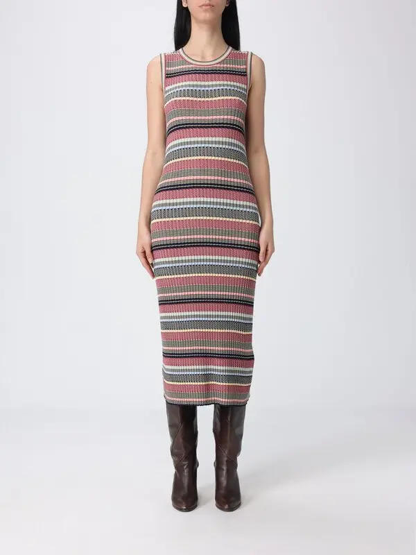 Max Mara Striped Knit Dress - Multicolor