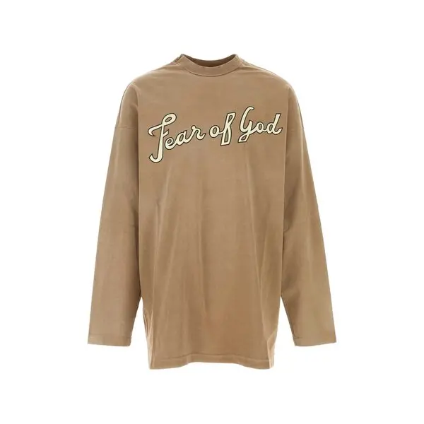 Fear Of God Long Sleeve Cotton T-shirt With Graphic Print