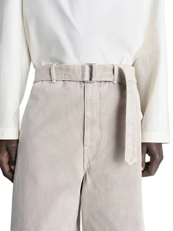 LEMAIRE Snow-effect Denim Bermuda Shorts