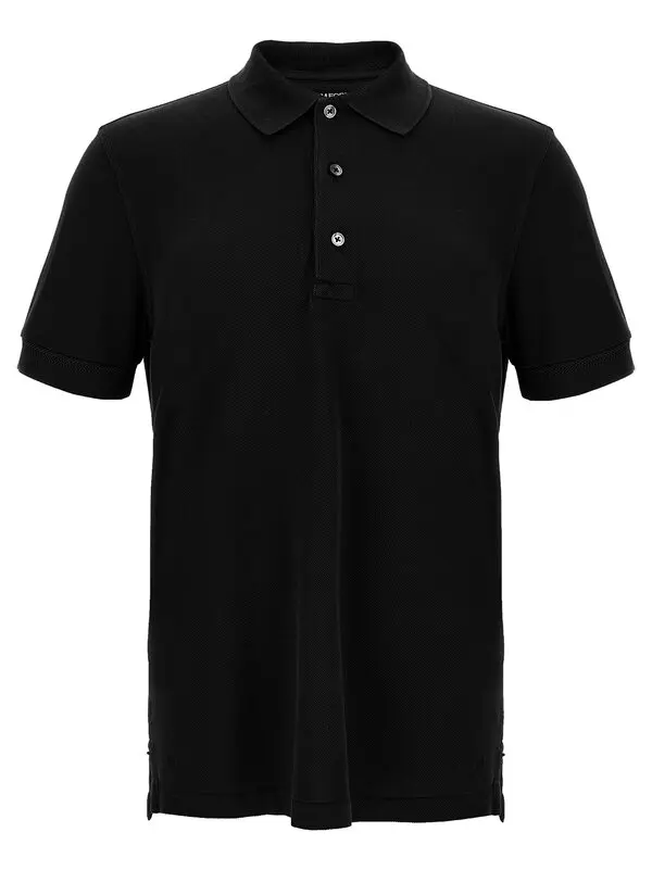 TOM FORD Piqué Polo Shirt - Black