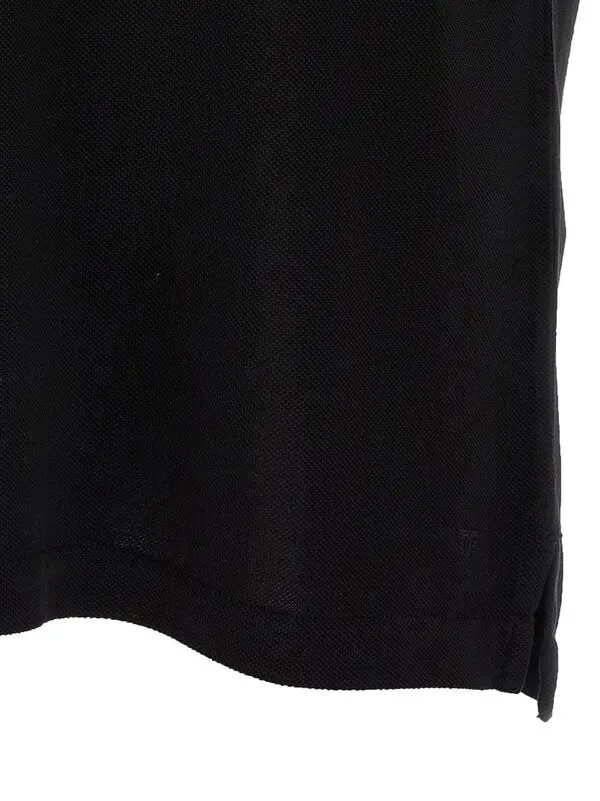 TOM FORD Piqué Polo Shirt - Black