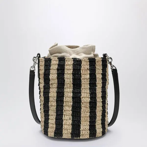 Valentino Garavani Small Raffia Bucket Bag