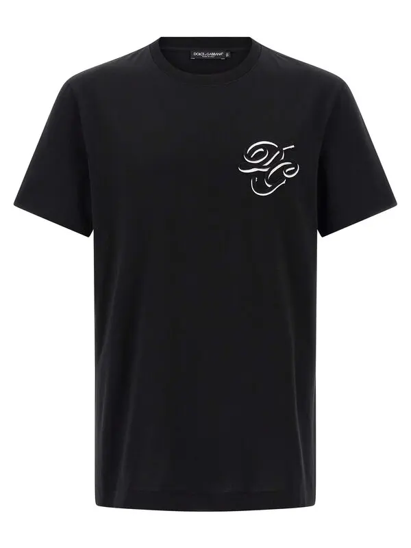 Dolce & Gabbana Double Embroidery T-shirt - Black