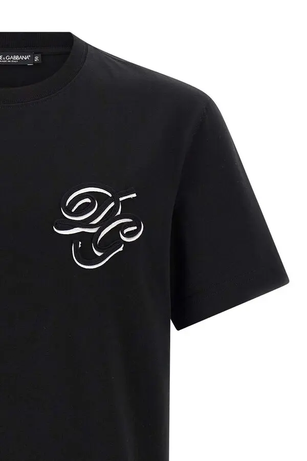 Dolce & Gabbana Double Embroidery T-shirt - Black