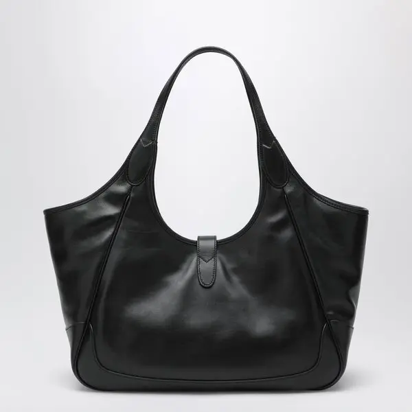 Gucci Medium Leather Shopping Bag - Black