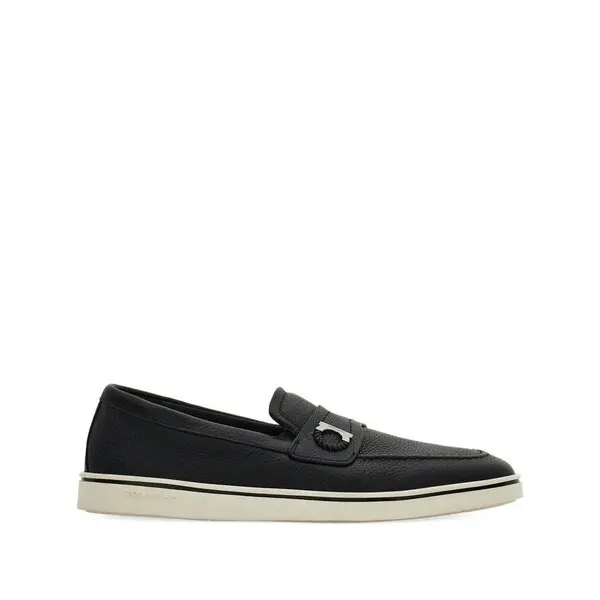 FERRAGAMO Deer Skin Loafers - Black