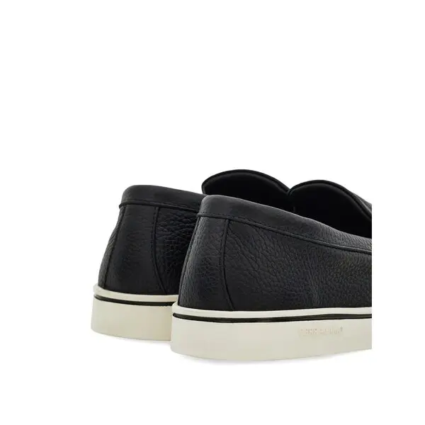 FERRAGAMO Deer Skin Loafers - Black