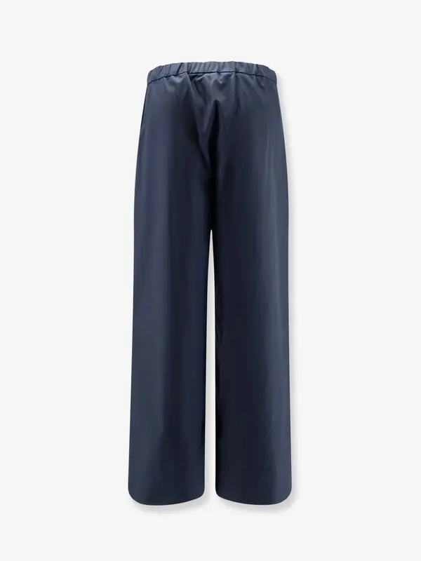Max Mara Wide Leg Cotton Trousers - Multicolor
