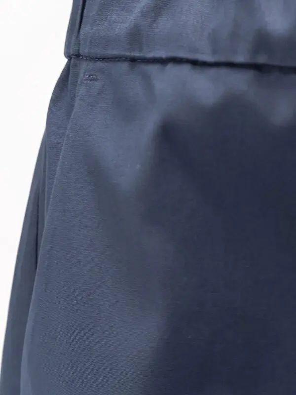 Max Mara Wide Leg Cotton Trousers - Multicolor